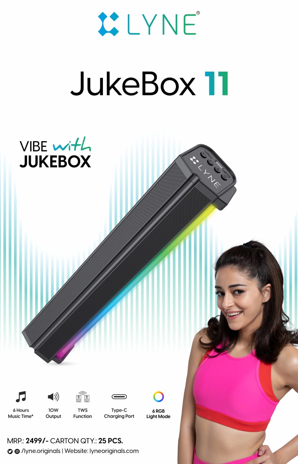 LYNE JukeBox 11 10W Output Wireless Speaker with 6 Hours Music Time – Lyne Website