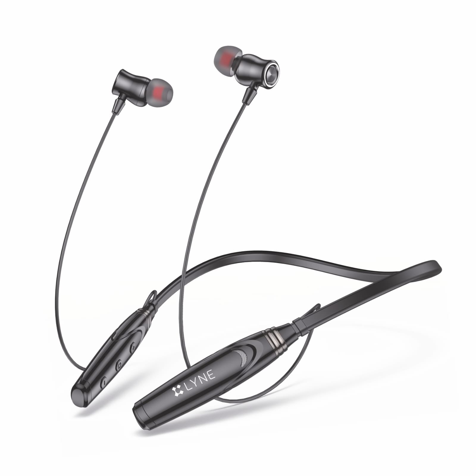 LYNE Rover 23 45 Hours Music Time Bluetooth Neckband with Strong Magne ...